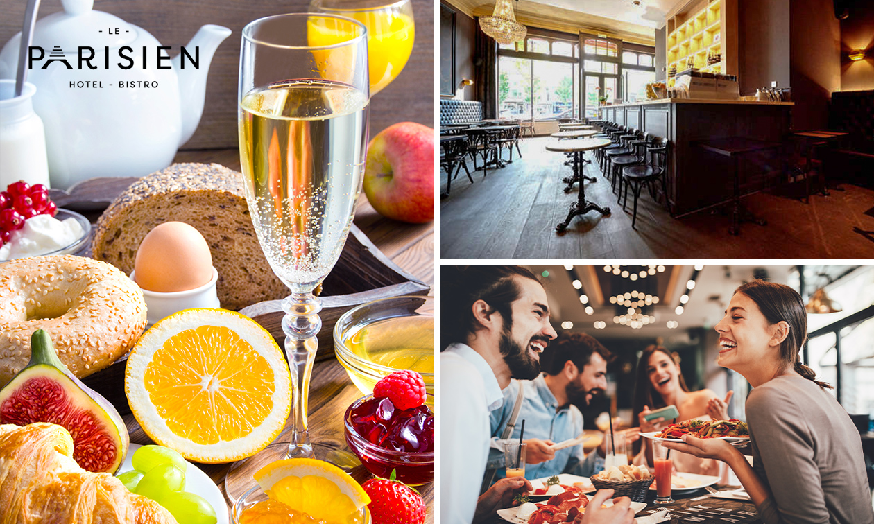 Hotel Le Parisien, Luxe ontbijt + bubbels bij Le Parisien in hartje ...