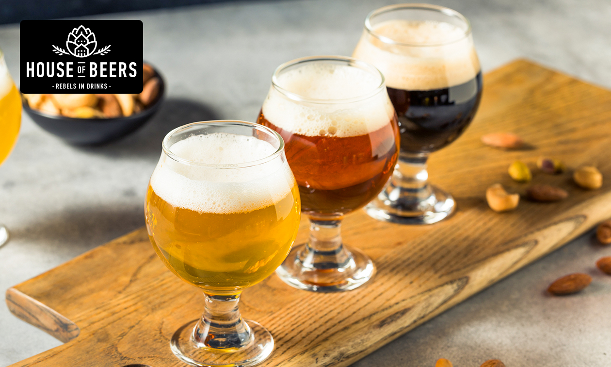 House of Beers, Bierproeverij + hapjes (2 uur) in hartje Uden bespaar ...