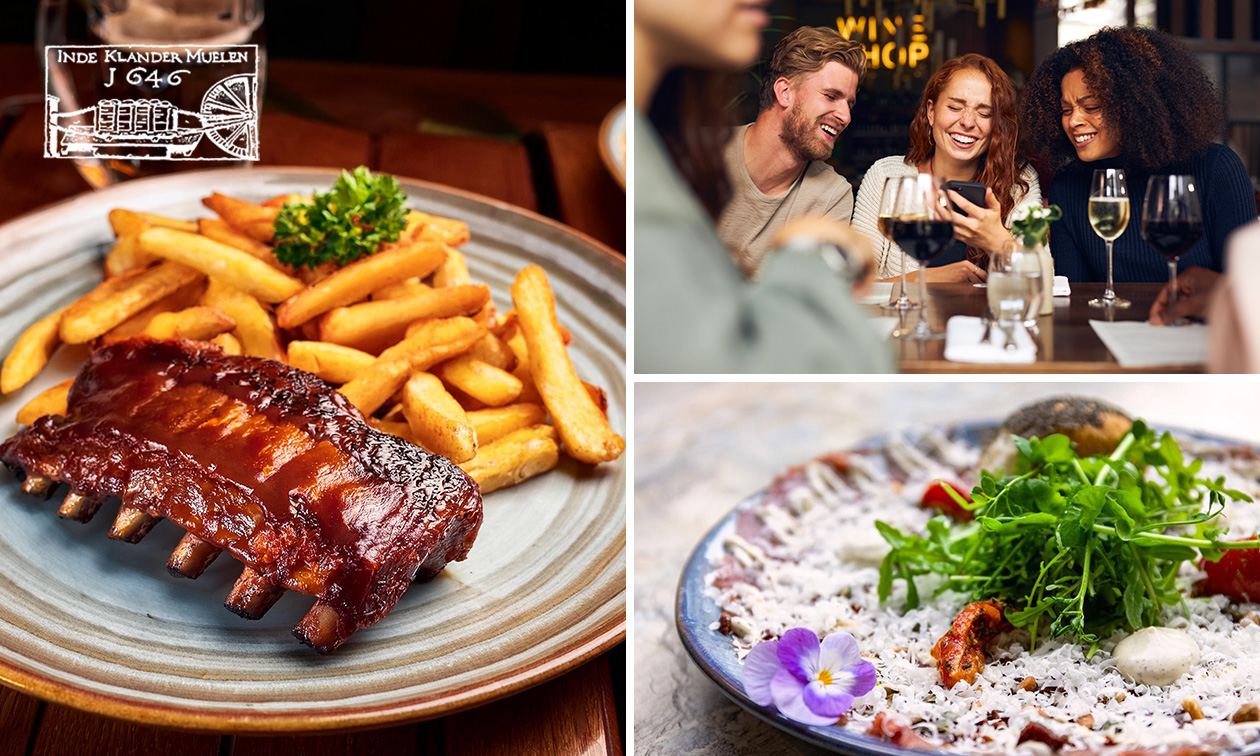 De Klander Muelen, 3-gangendiner à la carte in Dordrecht bespaar 36% in ...