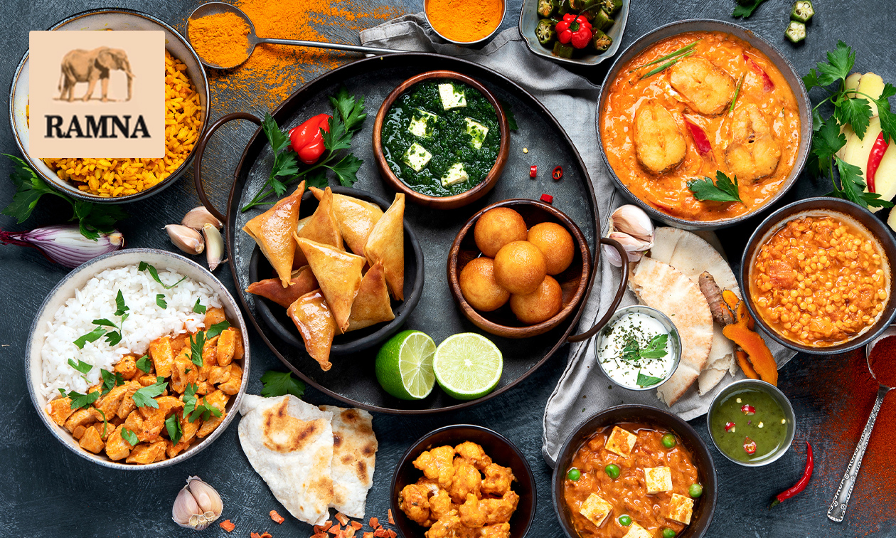 Indian Restaurant Ramna Tandoori, Indiase rijsttafel of 2-gangendiner à la carte voor afhaal ...