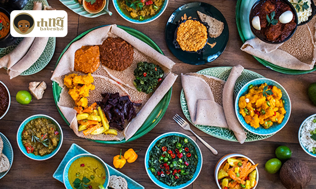 Injera Habesha, Ethiopisch 3-gangendiner à la carte bij Injera Habesha ...