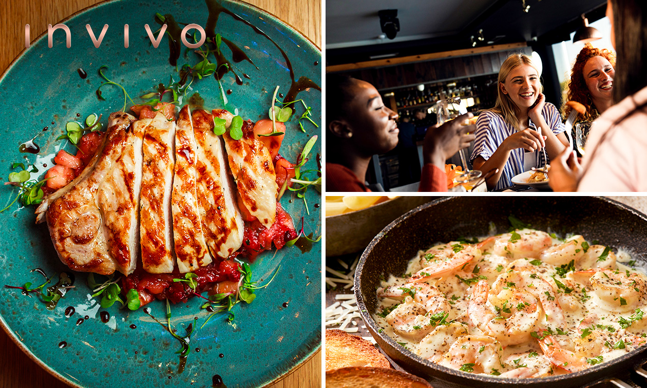 Invivo, 2- of 3-gangen keuzelunch of -diner bespaar 41% in Haspengouw ...