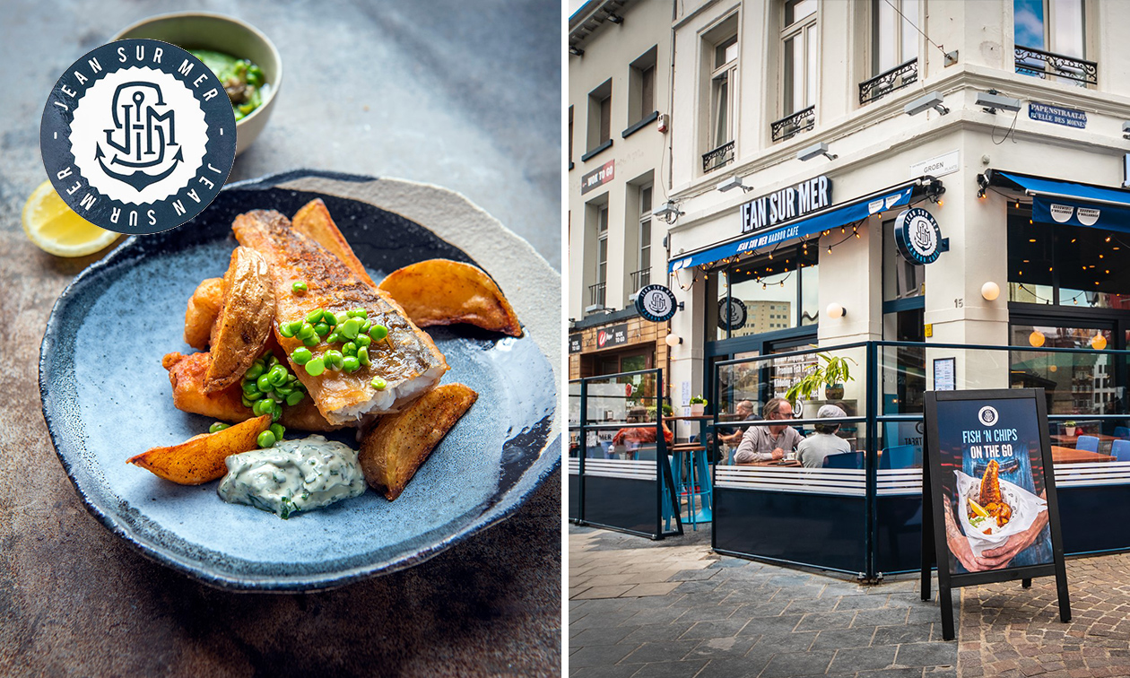 JEAN sur MER Harbor Café, Fish & chips bij JEAN sur MER Harbor Café ...