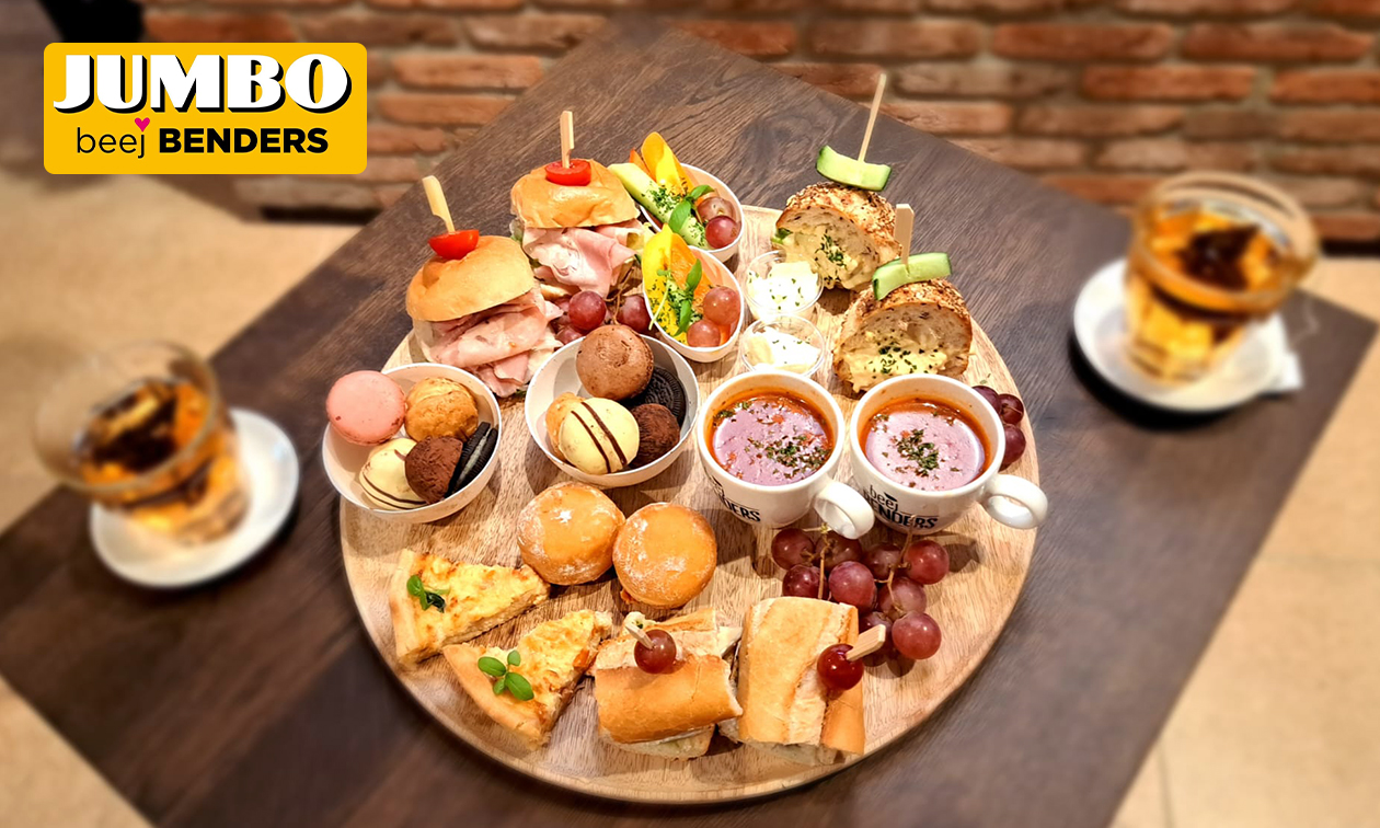 Jumbo beej Benders, High tea + welkomstdrankje bespaar 31% in Noord ...