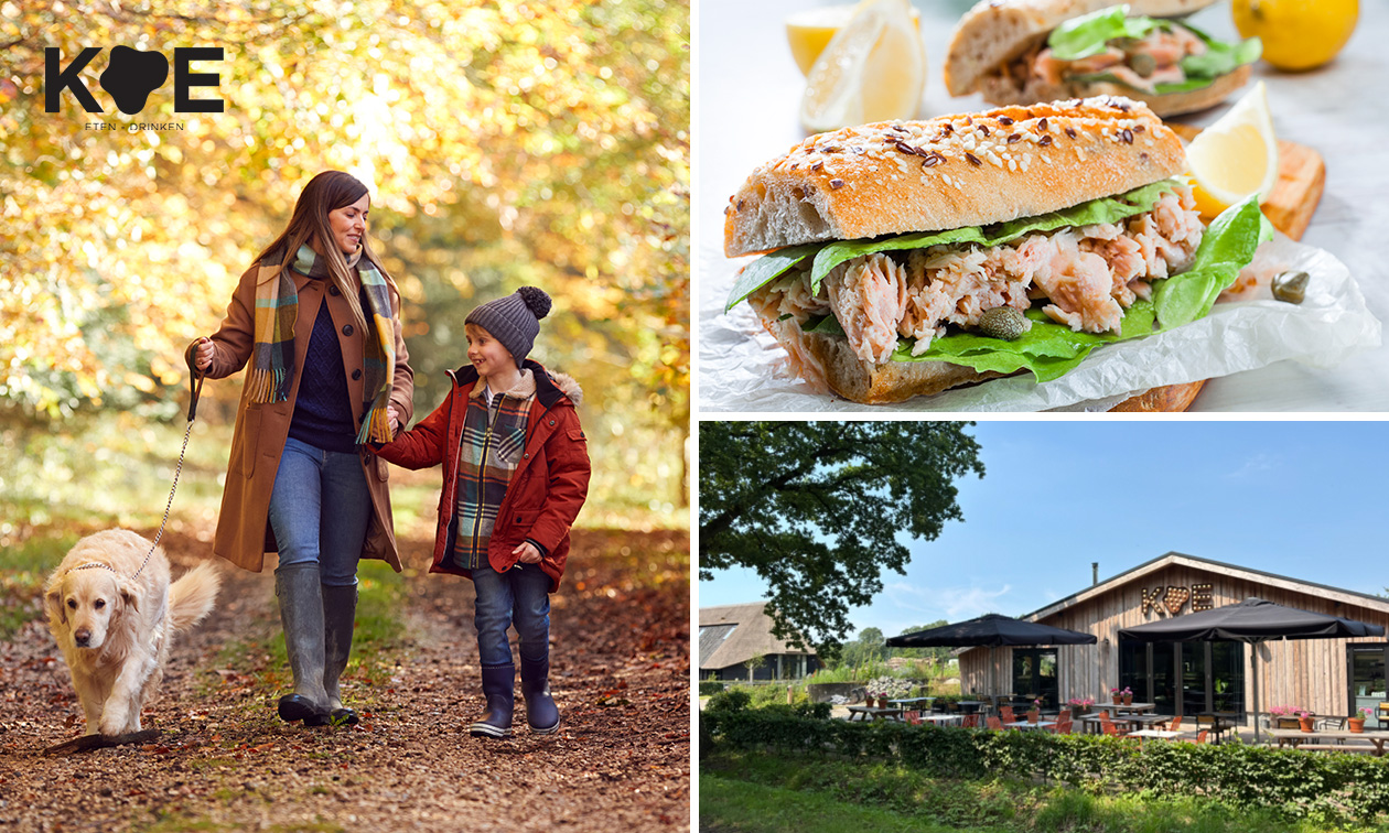 KOE, Wandelarrangement of 2-gangenlunch bij KOE Spare 43% in Ede-Wageningen mit Uit eten in de buurt