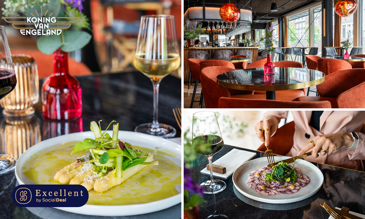 Koning van Engeland, 2- of 3-gangenlunch van de chef bespaar 32% in ...