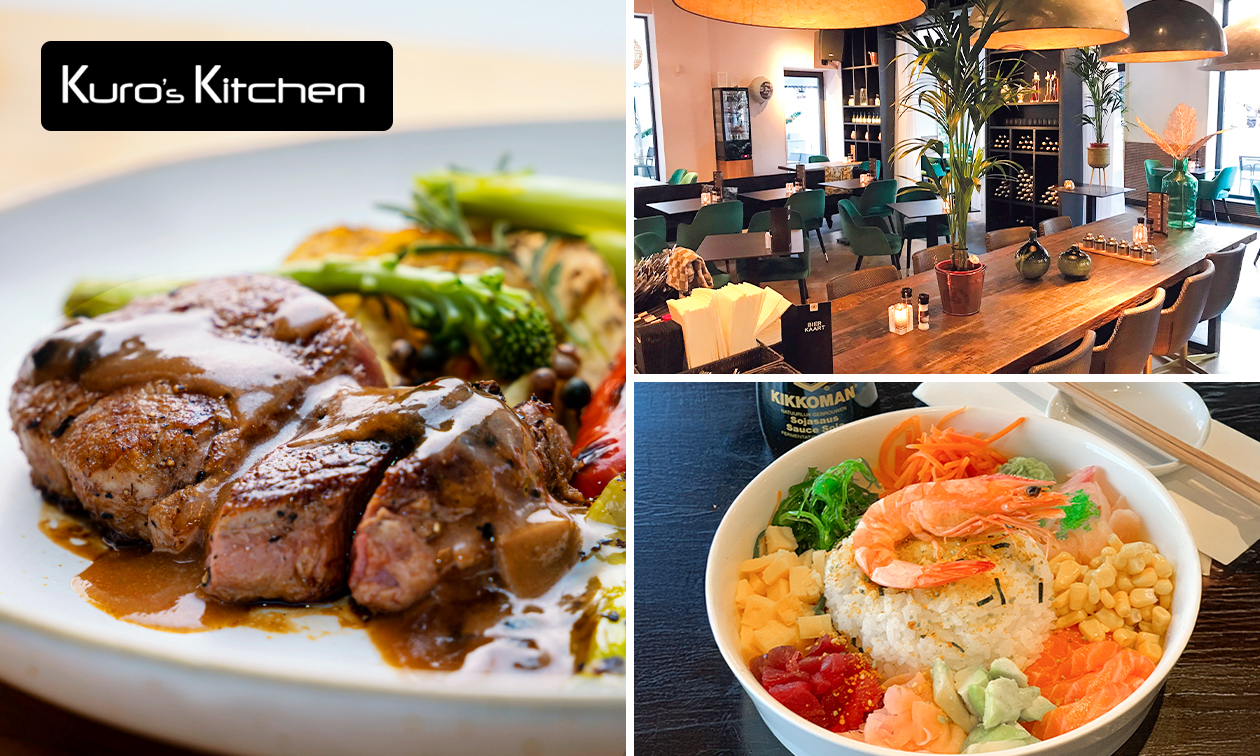 Kuro's Kitchen, 3-gangen keuzediner in hartje Den Bosch bespaar 29% in 's-Hertogenbosch via Uit ...