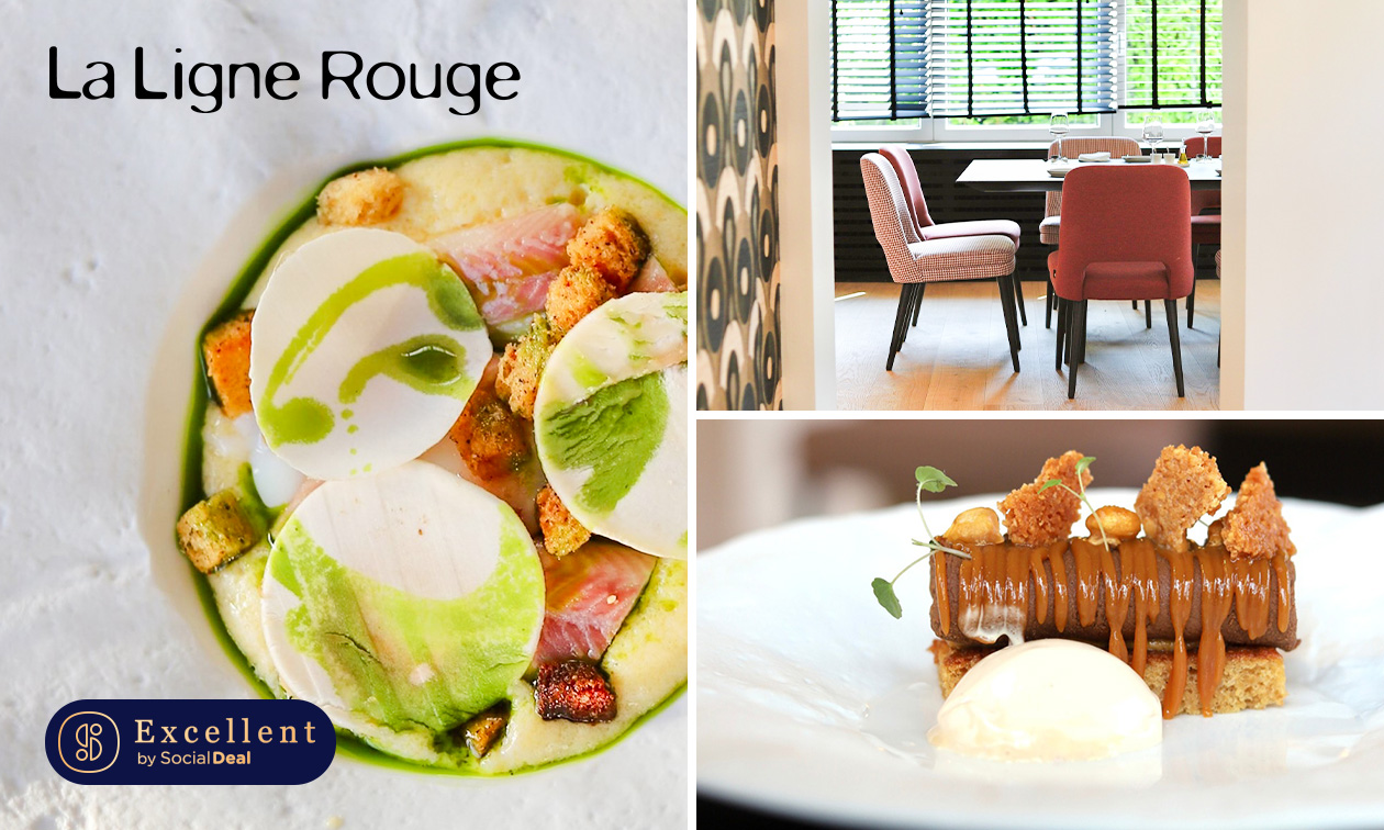 La Ligne Rouge, 3-gangenlunch van de chef of 4-, 5- of 6-gangendiner ...