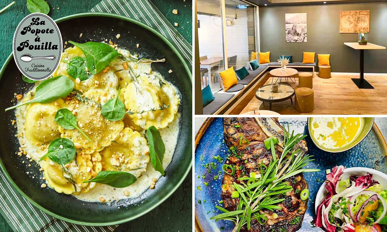 La Popote à Pouilla, Menu 2 ou 3 services à la carte bespaar 30% in ...