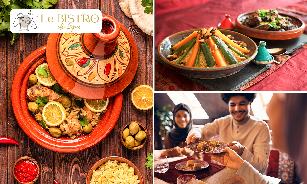 Le Bistro de Spa, Menu tunisien ou menu découverte en 3 services bespaar 32% in Liège via Uit ...