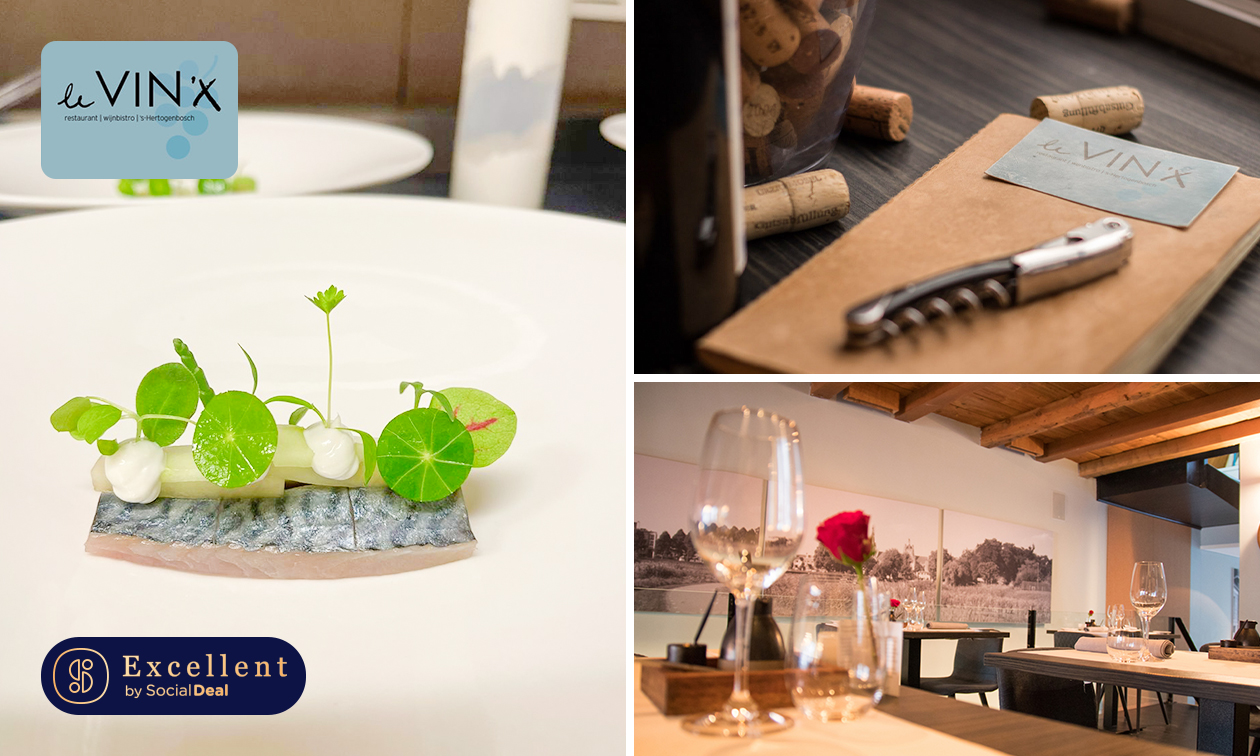 le VIN 'x, 4- of 5-gangendiner van de chef bij le VIN 'x in hartje Den ...