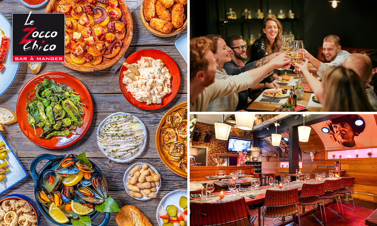 Le Zocco Chico, Menu tapas au choix en plein coeur du Carré de Liège ...