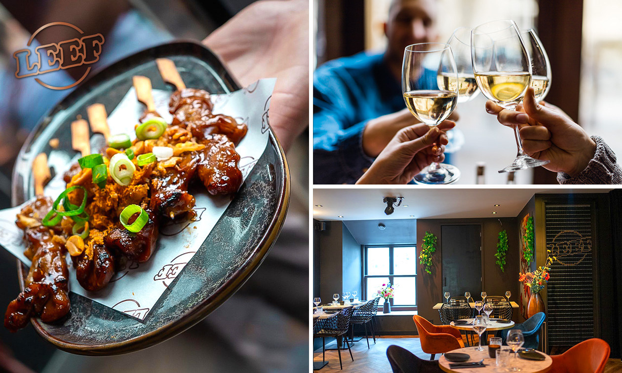 LEEF Restaurant, Bier of wijn met 4 verschillende hapjes bij Restaurant ...