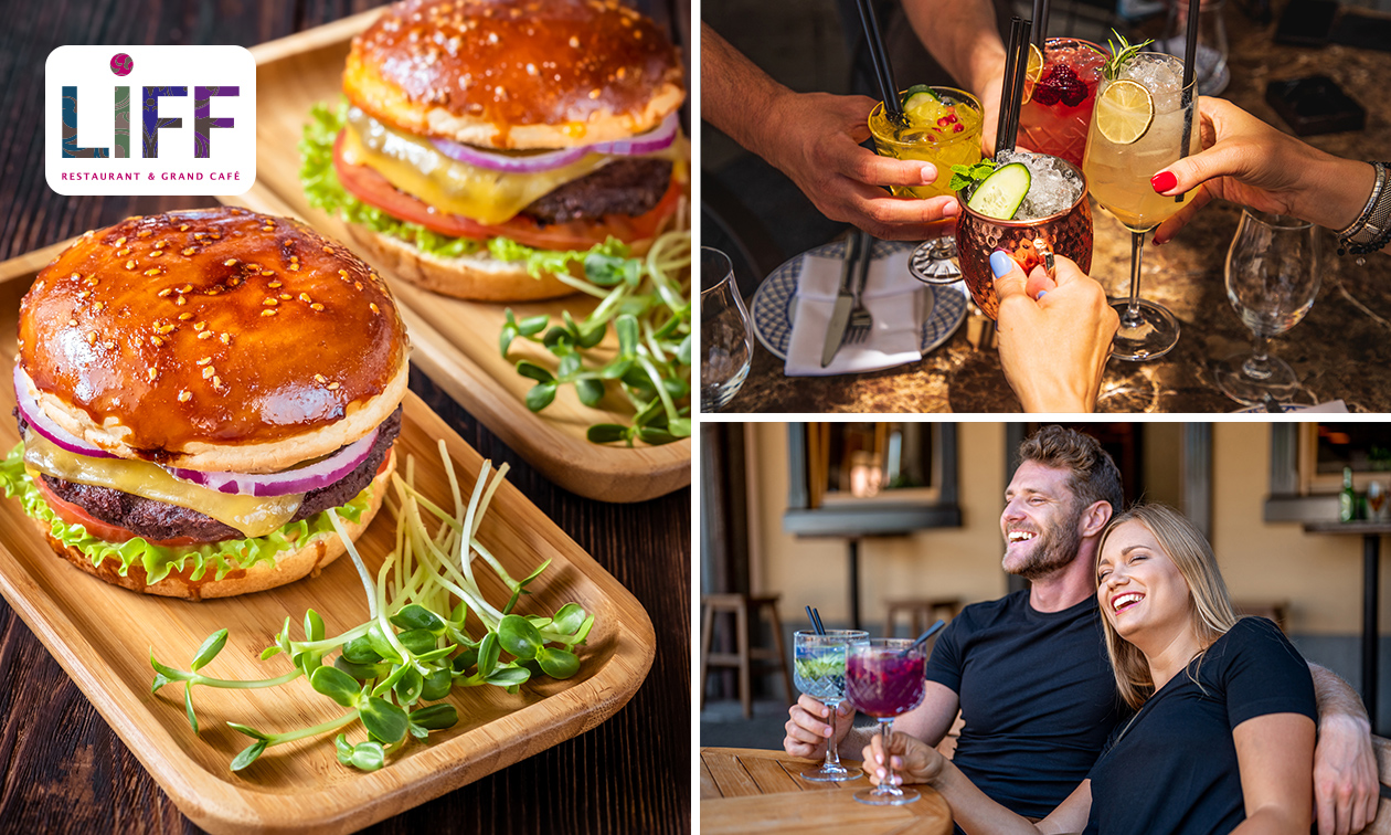 Liff, Burger + cocktail of gin tonic bij Liff in hartje Assen bespaar 36% in Drenthe via FC Den ...