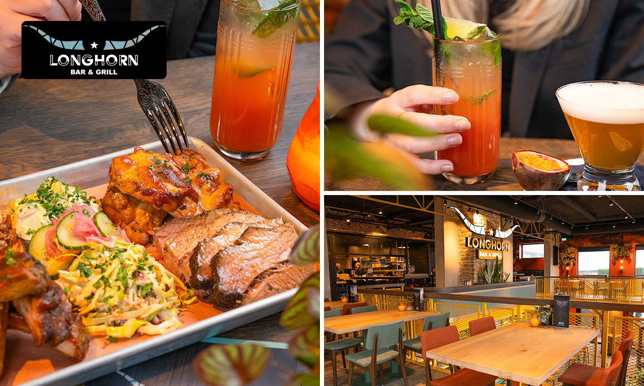 Longhorn Bar & Grill, BBQ platter van de chef bij Longhorn Bar & Grill ...