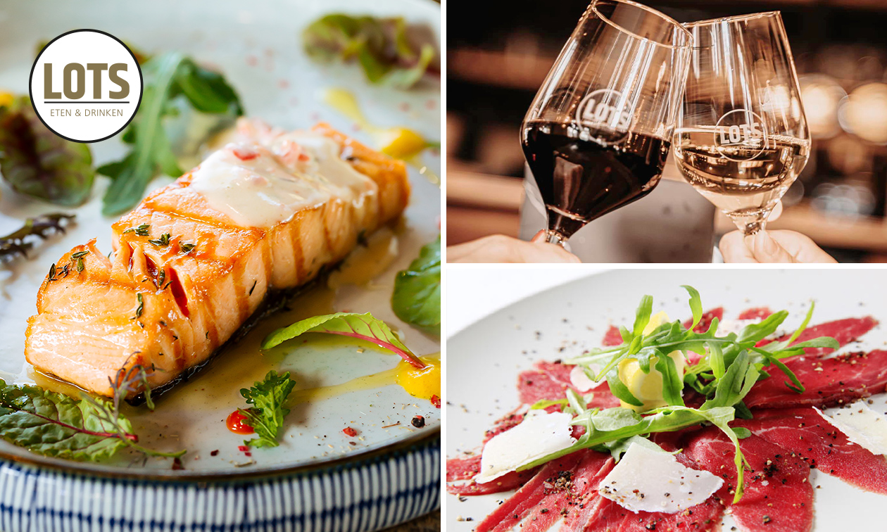 LOTS Eten & Drinken, 2- of 3-gangen keuzediner bespaar 32% in de Achterhoek via Uit eten in de buurt