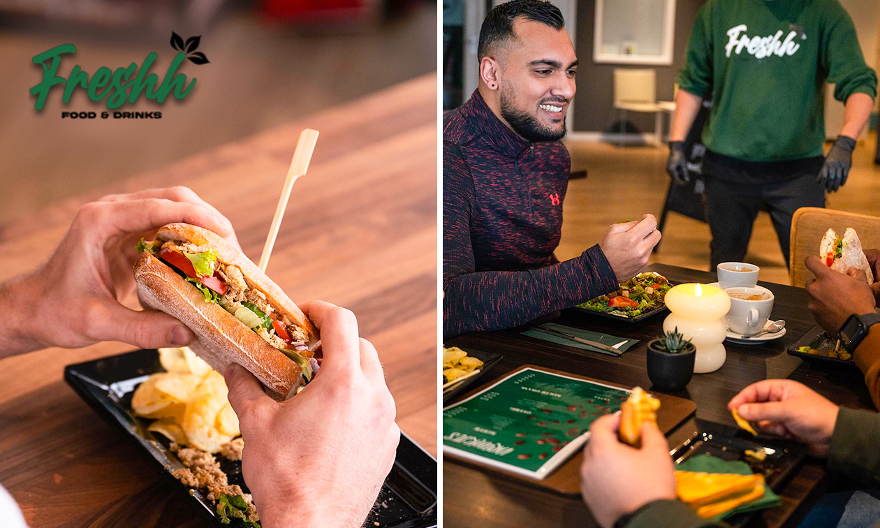 Lunchroom Freshh, 2-gangen keuzelunch Spare 39% in Eindhoven mit Uit eten in de buurt