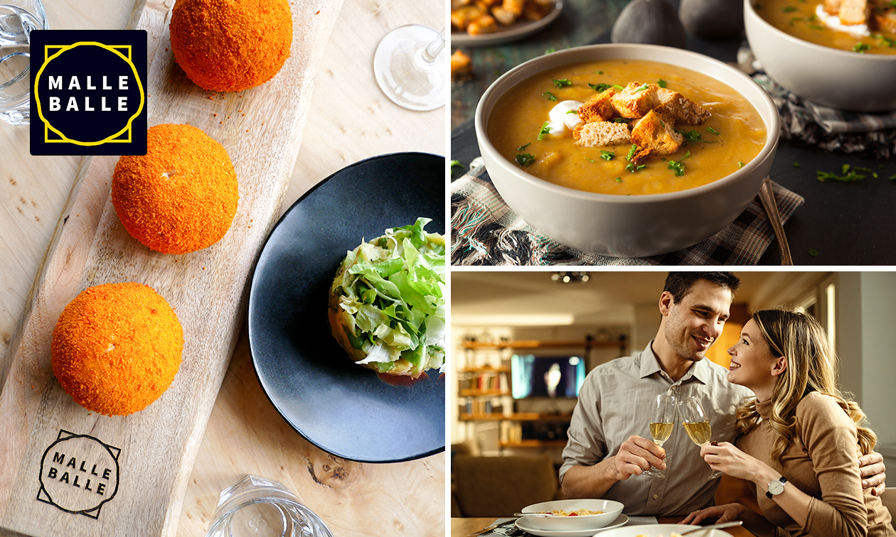 Malle Balle, 2-gangendiner à la carte bij Malle Balle bespaar 37% in ...