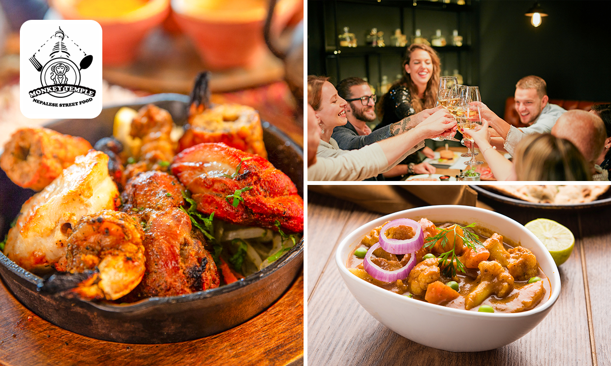 Monkey Temple, Tandoori mixed grill + 2 bijgerechten bij Monkey Temple ...