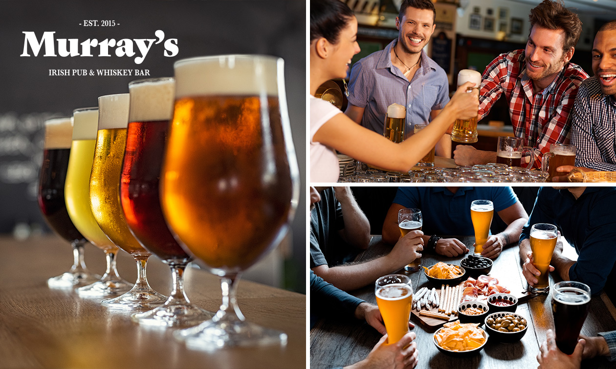 Murray's Irish Food & Drinks, High beer met 3 speciaalbieren bij Murray ...
