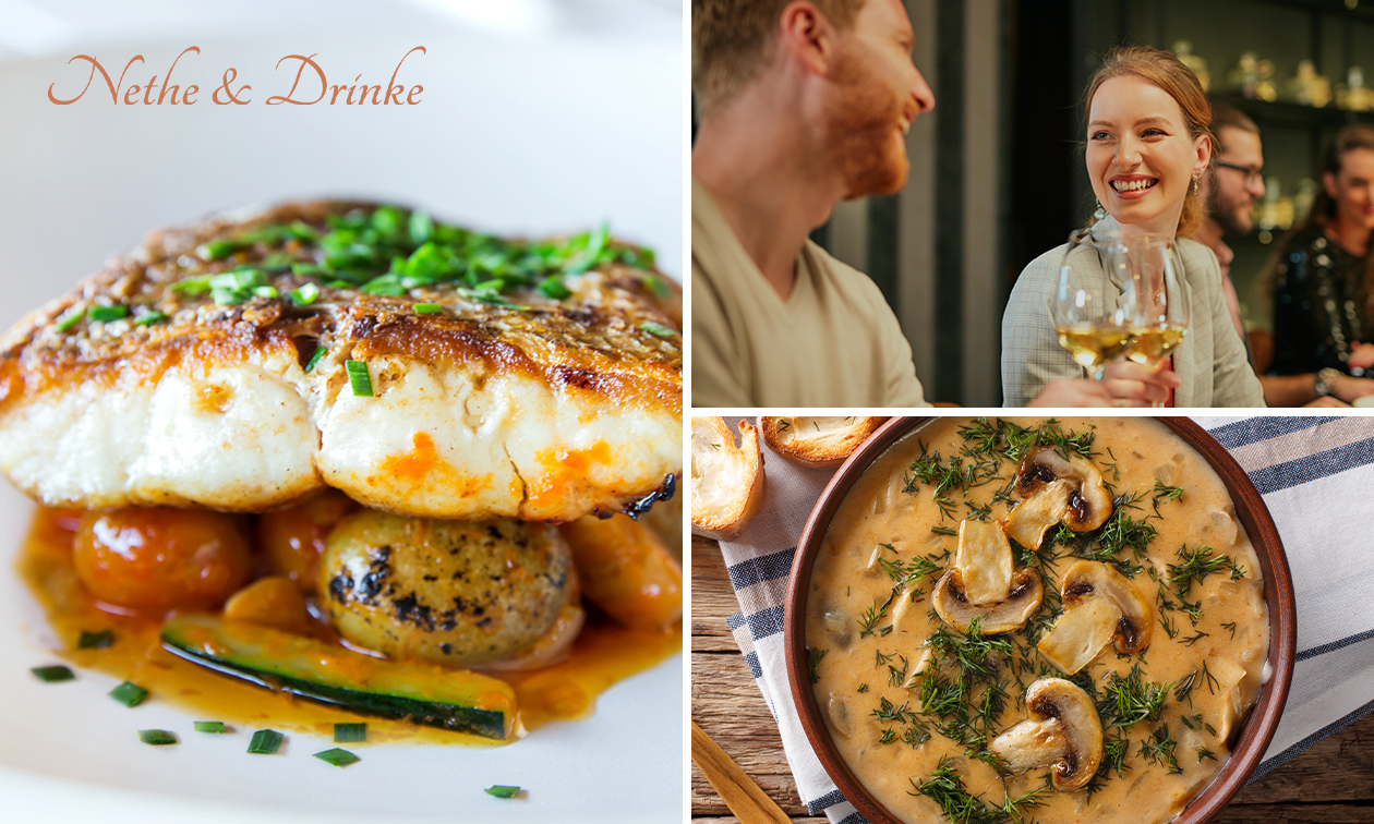 Nethe & Drinke, 3-gangen keuzediner of -lunch bij Nethe & Drinke ...