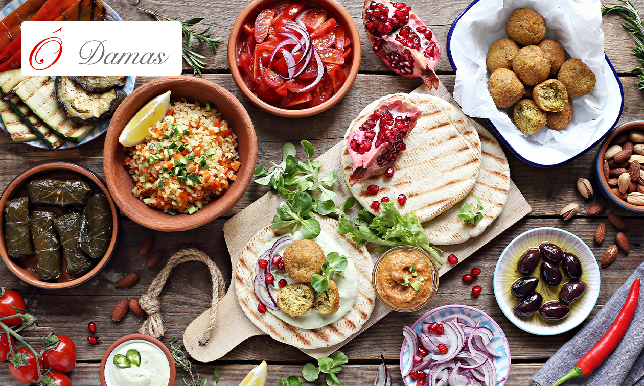 Ô Damas, Buffet syrien + dessert + café ou thé ou lunch en 3 services ...