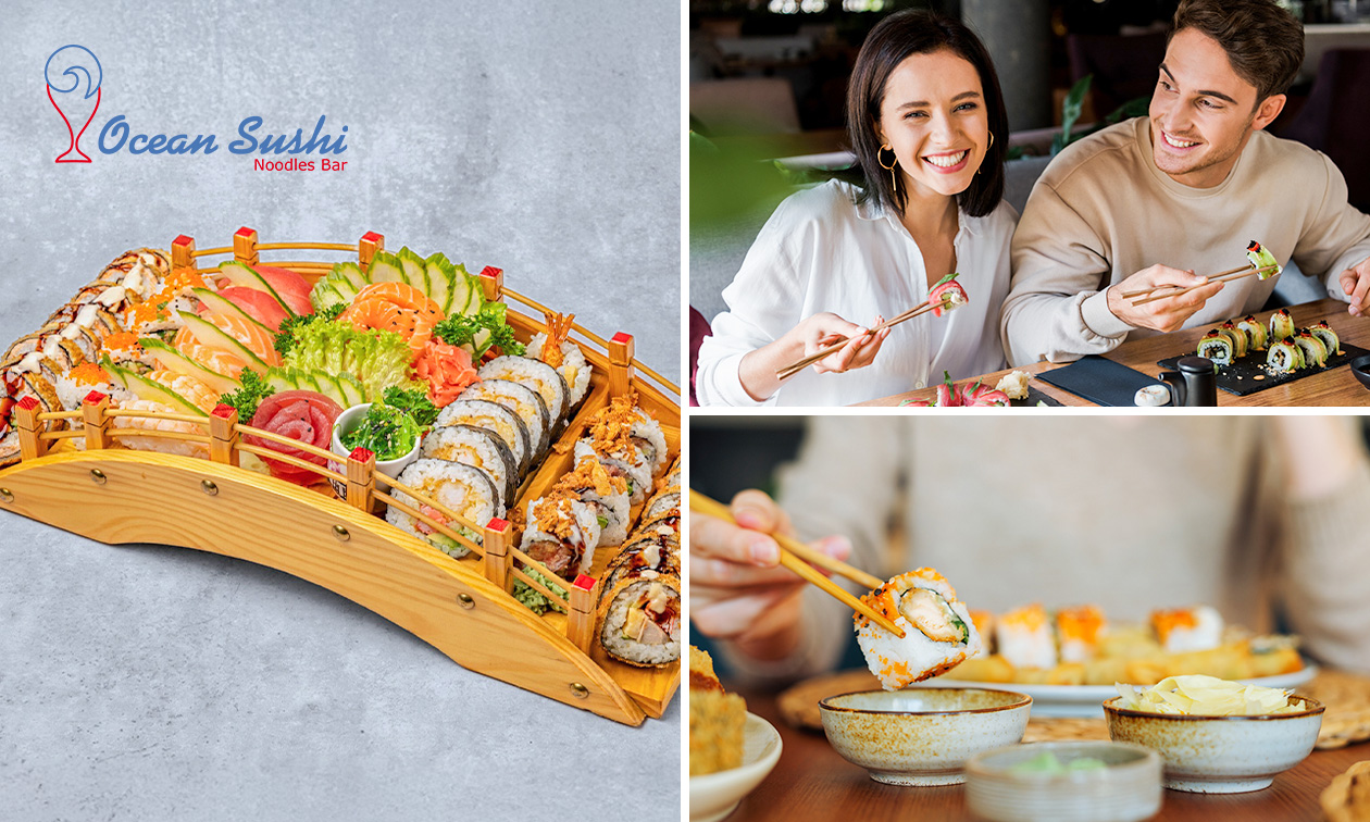 Ocean Sushi Gent, Dine-in: sushiboot + loempia- en gyozamix voor 2 bespaar 43% in Gent via Uit ...