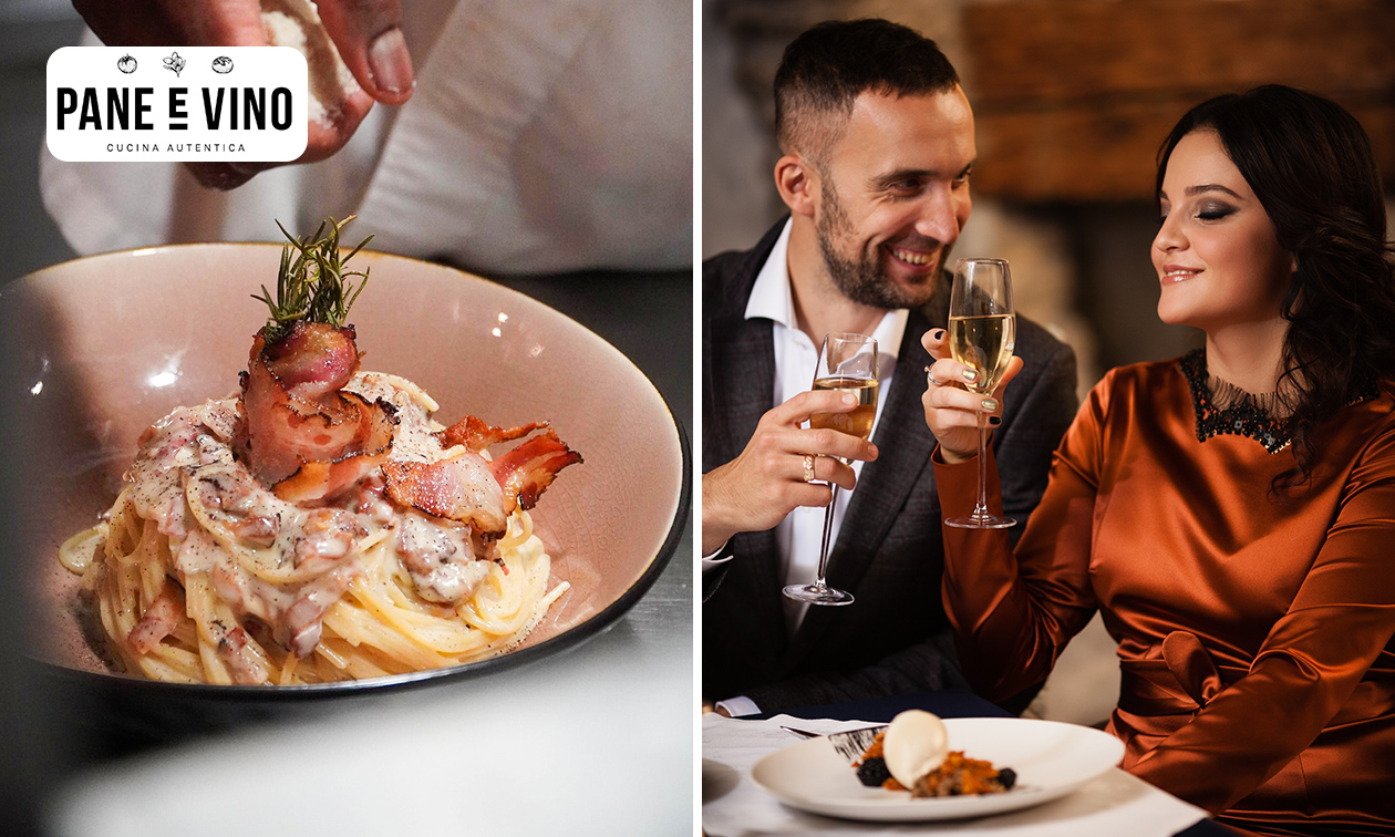 Pane e Vino, Menu en 3 services à la carte Spare 30% in Liège mit FC Den Bosch deals