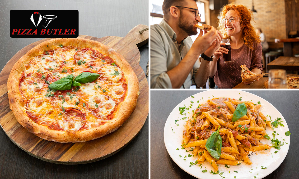 Pizza Butler, 2-gangen pizza- of pastadiner voor afhaal bespaar 44% in ...