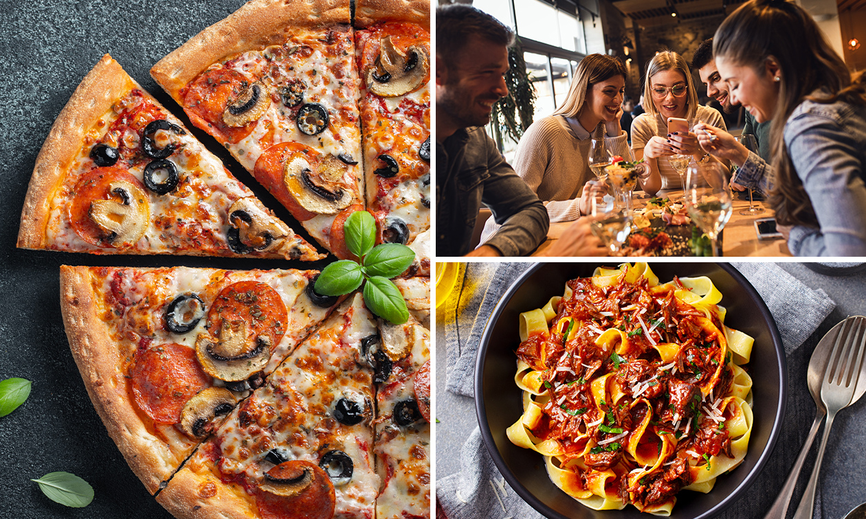 Pizza Pasta Factory, Heerlijk 2- of 3-gangen keuzediner in hartje ...