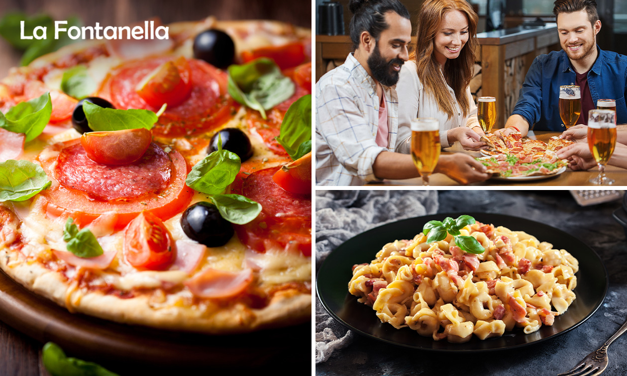 Pizzeria- Ristorante La Fontanella, Italiaans 3-gangendiner (50+ keuzes ...