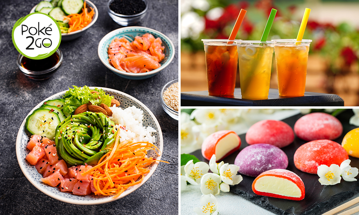 Poke2go Capelle, Pokébowl + pokethee + dessert bespaar 39% in Rotterdam ...