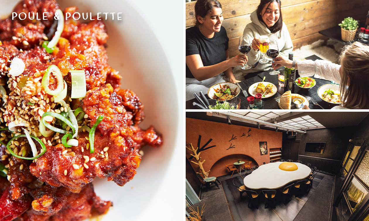 Poule & Poulette Brussel, Dîner ou lunch en 2 services à la carte + 2 ...