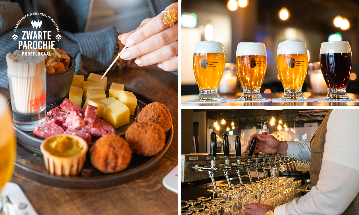 Proeflokaal Zwarte Parochie, Bierproeverij + borrelplank bij ...