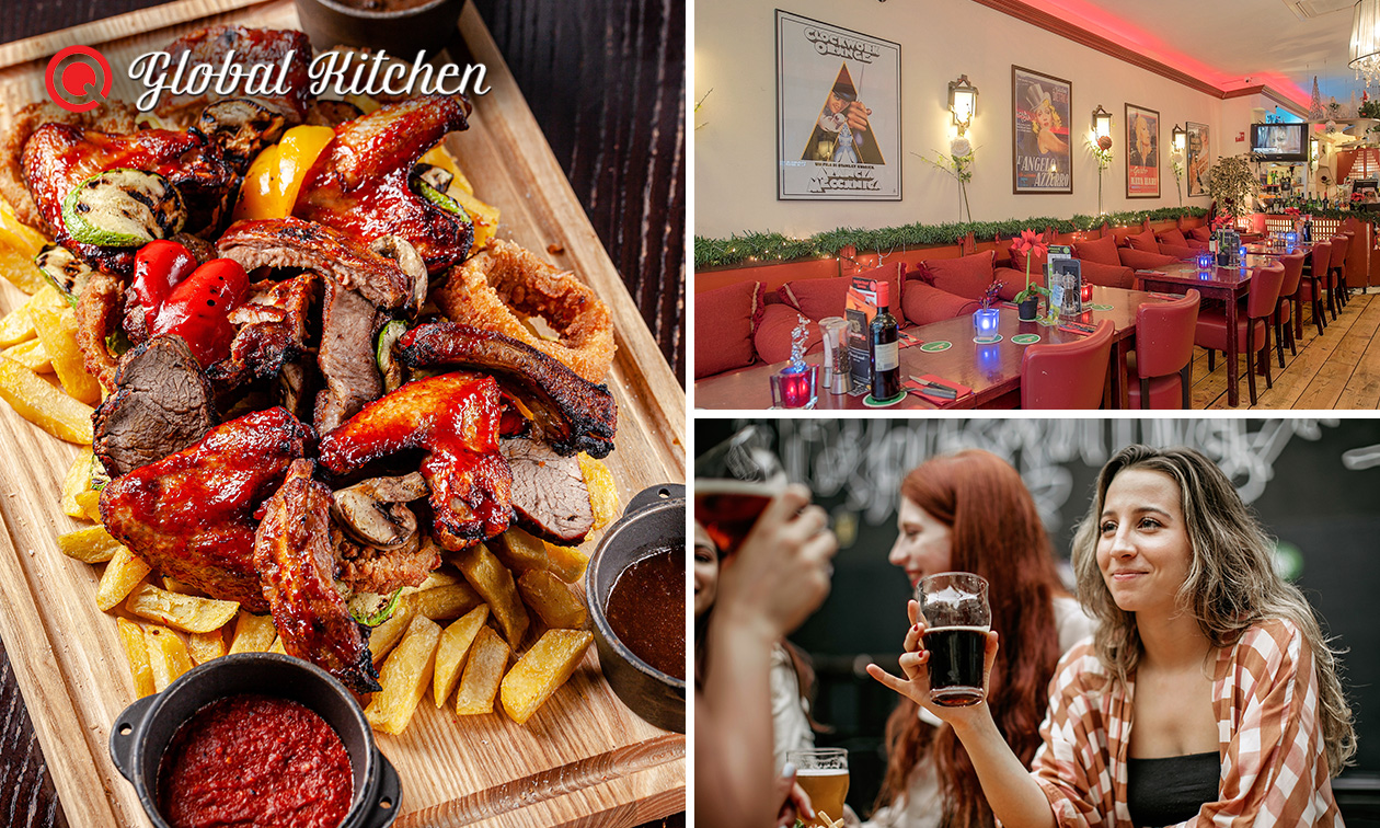 Q Global Kitchen, Mixed grill + friet en salade bespaar 46% in Amsterdam via Uit eten in de buurt