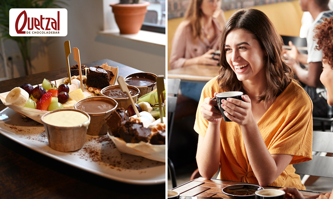 Quetzal De Chocoladebar, Chocoladefondue + drankje bij Quetzal De ...