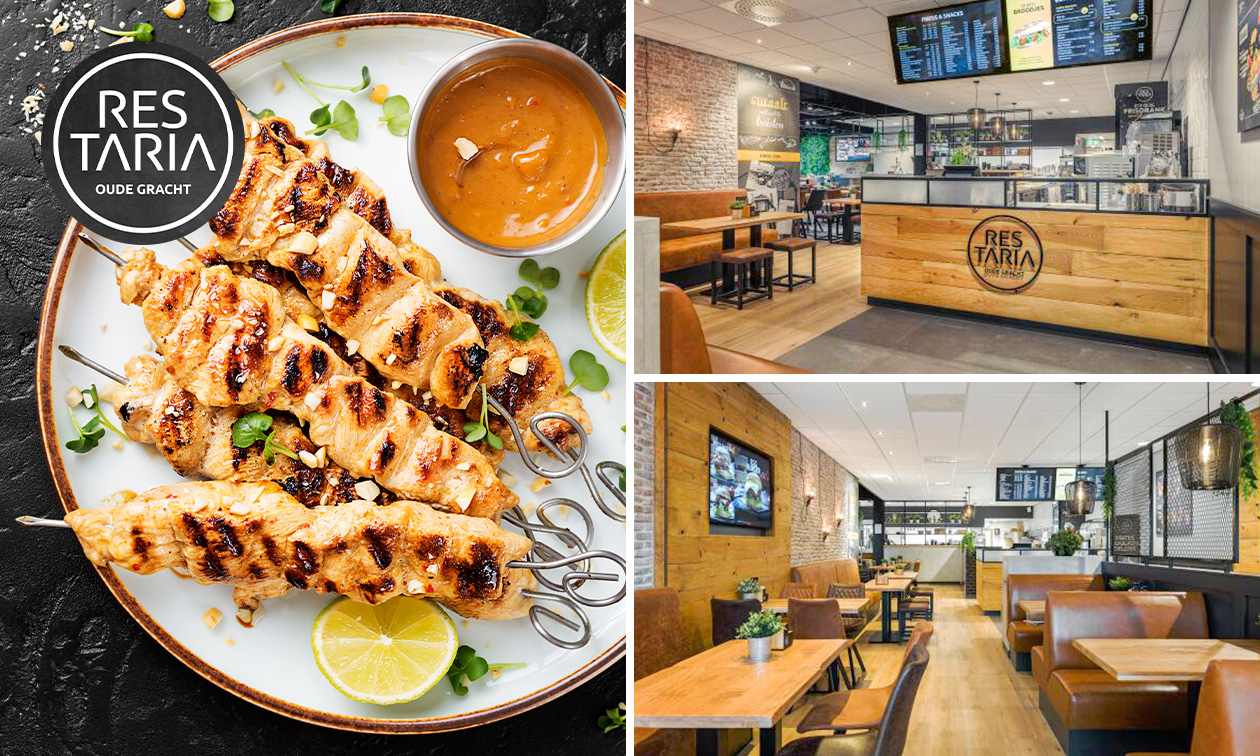 Restaria Oude Gracht, 3-gangen keuzediner : épargnez 24% à Eindhoven avec Uit eten in de buurt