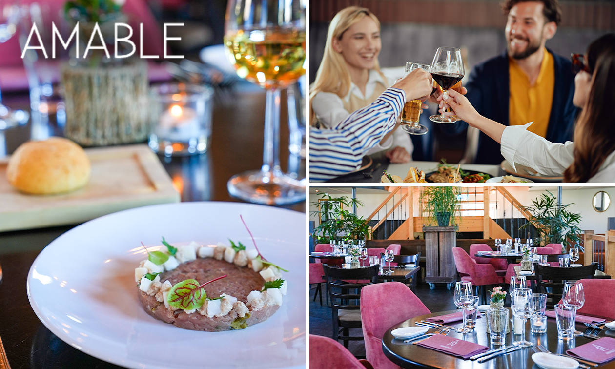 Restaurant Amable, 3-gangenlunch bij Restaurant Amable Spare 56% in ...