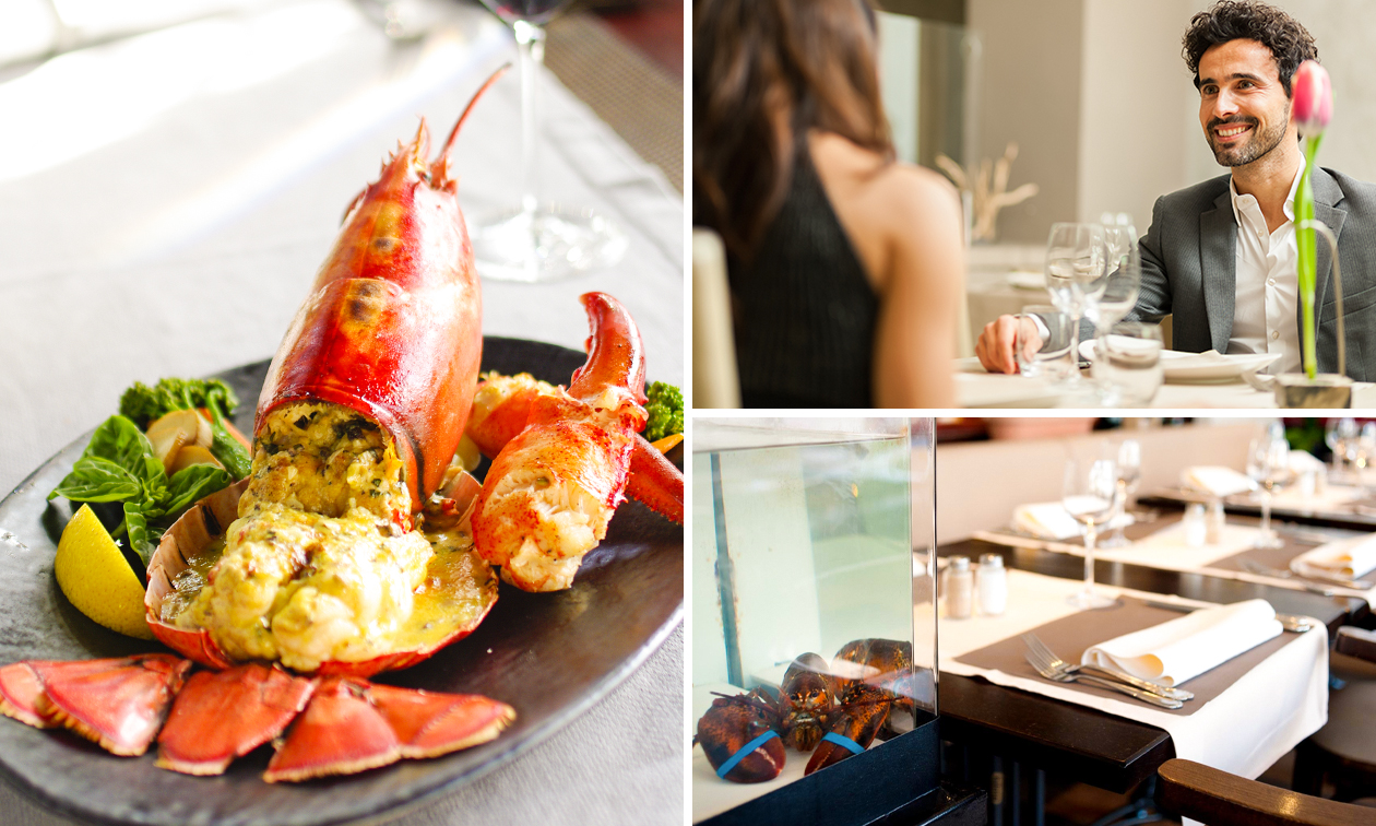 Restaurant Aquarius, Dîner homard en 3 services pour 2 personnes Spare ...