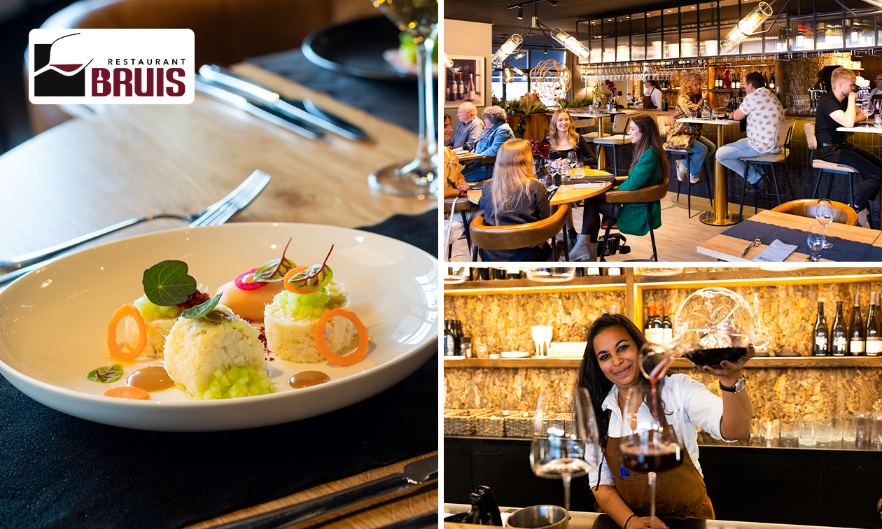 Restaurant Bruis, 2-, 3- of 4-gangenlunch van de chef bij Bruis bespaar ...