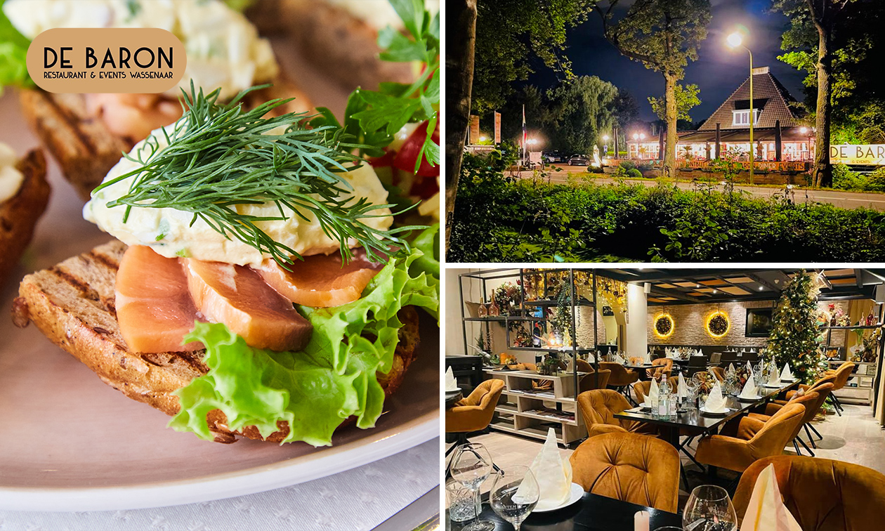 Restaurant De Baron, Luxe kerst high lunch + bubbels bij Restaurant De ...