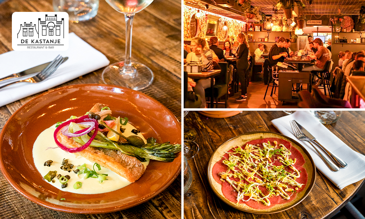 Restaurant De Kastanje, 3-gangendiner van de chef of 3-gangen ...