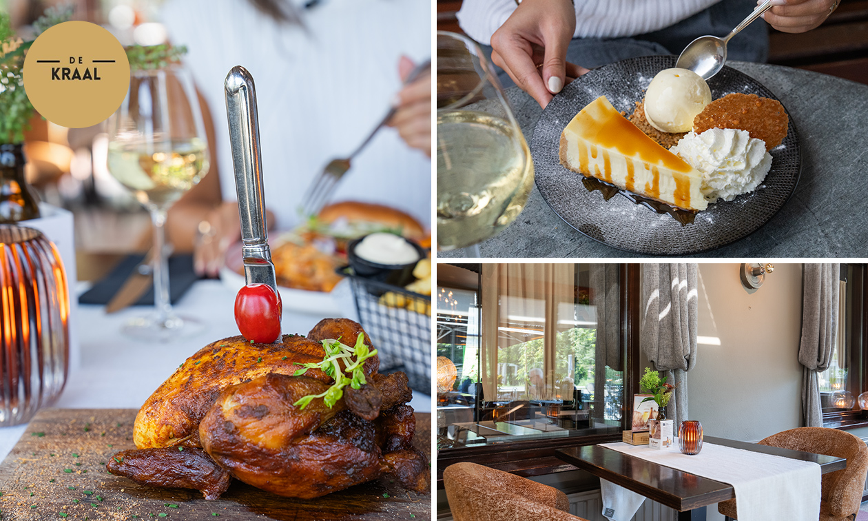 Restaurant de Kraal, 3-gangen keuzediner bij Restaurant de Kraal ...