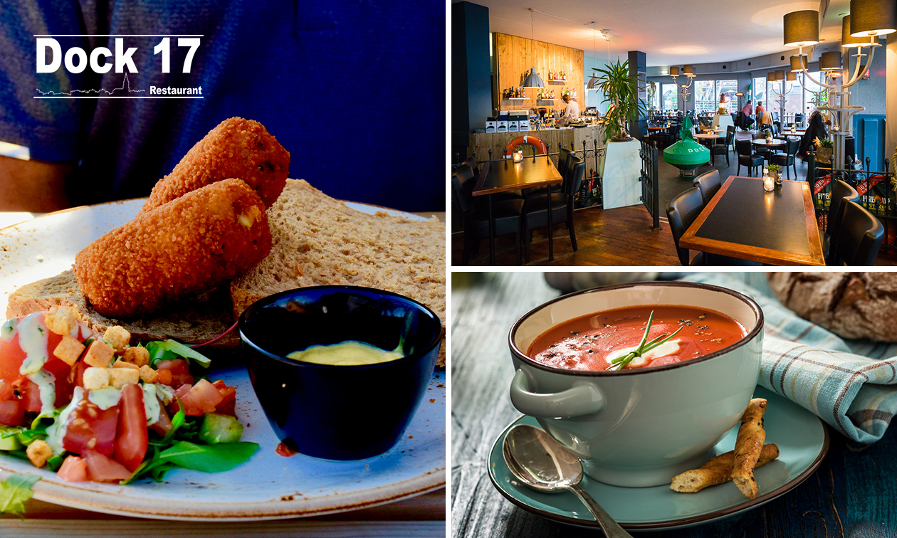 Restaurant Dock 17, 2-gangen keuzelunch bij Dock 17 bespaar 39% in ...