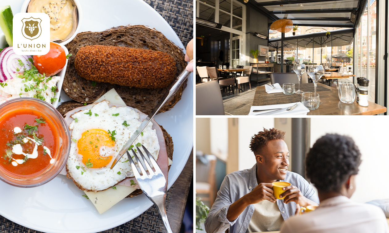 Restaurant l'Union, 12-uurtje bij l'Union in hartje Roermond bespaar 31 ...