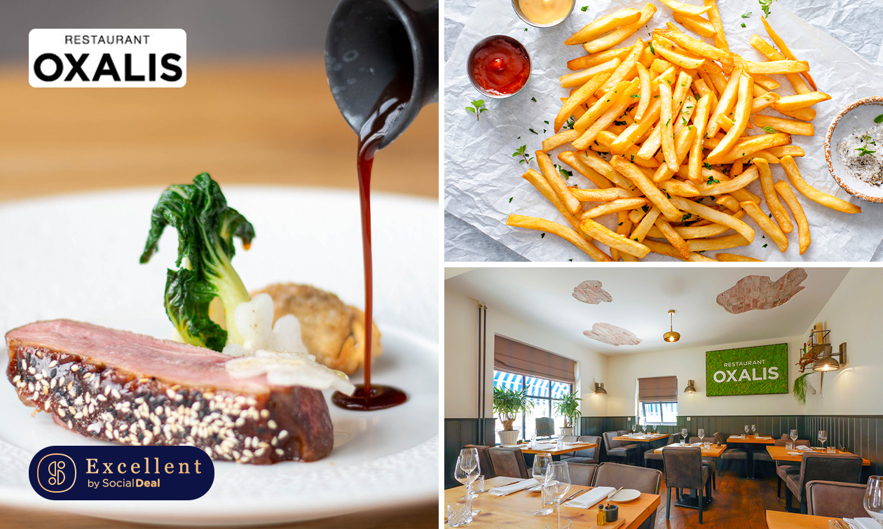 Restaurant Oxalis, Steak + saus naar keuze + friet + salade bij ...