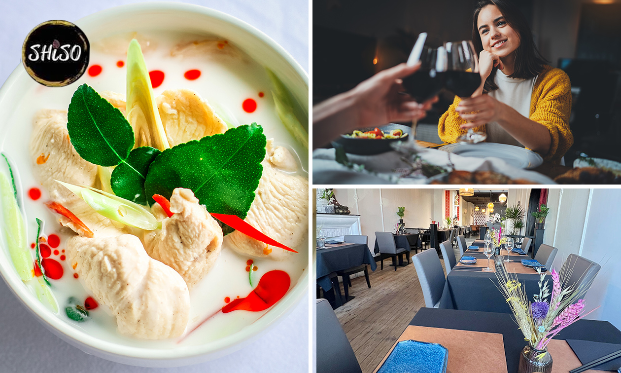 Restaurant Shiso Sushi and Thai, Thais 3-gangendiner à la carte bij ...