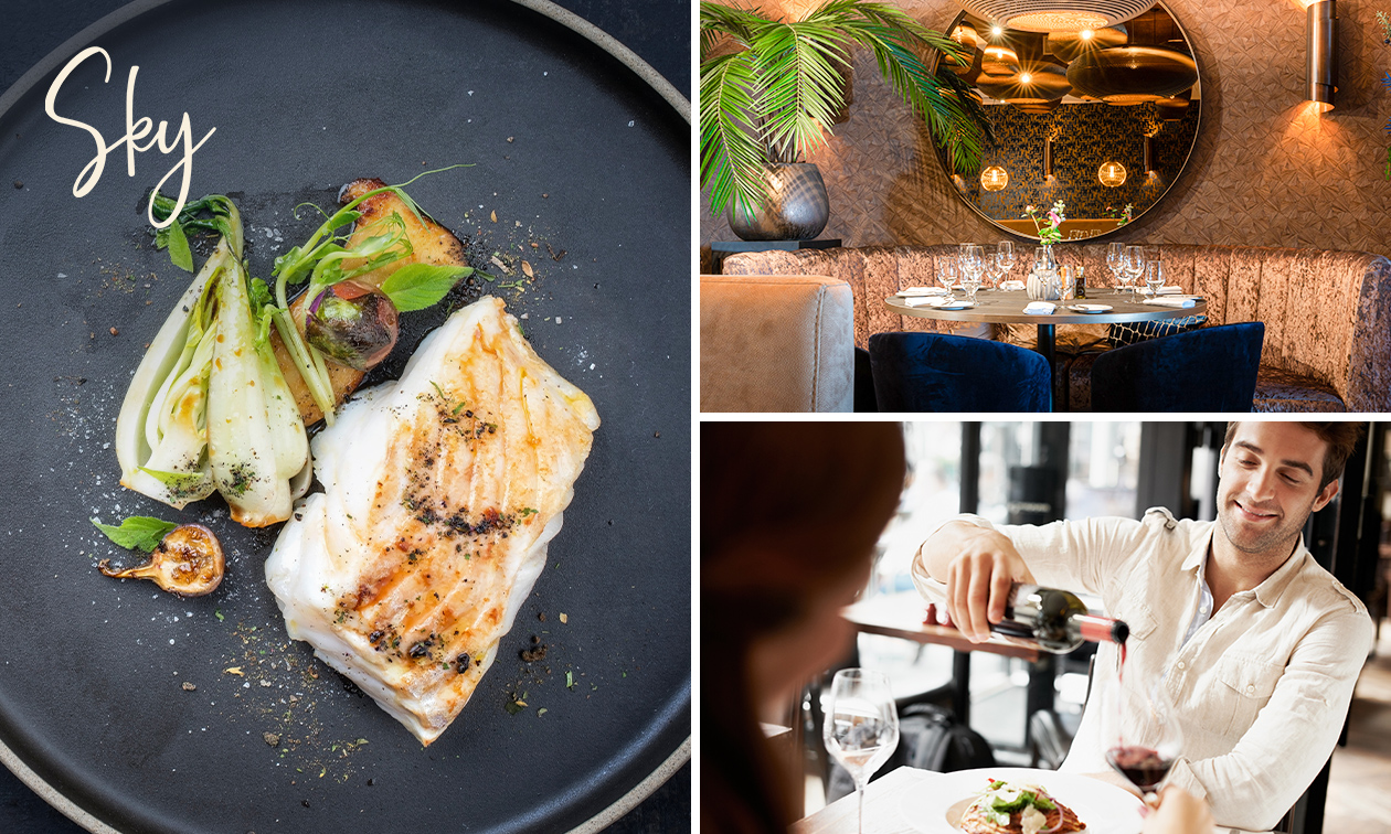 Restaurant Sky, Luxe 4-gangen keuzediner bespaar 32% in Arnhem via Uit eten in de buurt