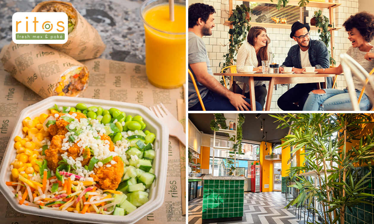 Ritos Nederland, Pokébowl, Mexicaanse bowl of burrito + drankje naar ...