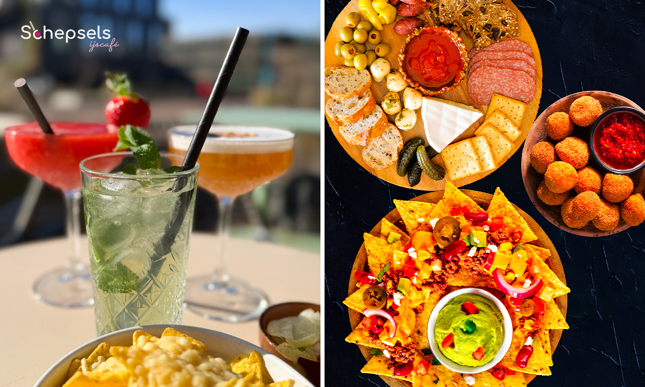 Schepsels IJscafé, Cocktail of strongshake naar keuze + borrelplank of ...